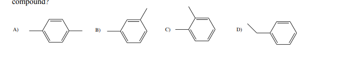 Solved A compound with molecular formula C8H10 produces | Chegg.com