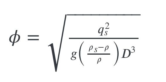 the formula of Meyer-Peter and Müller equation is: | Chegg.com