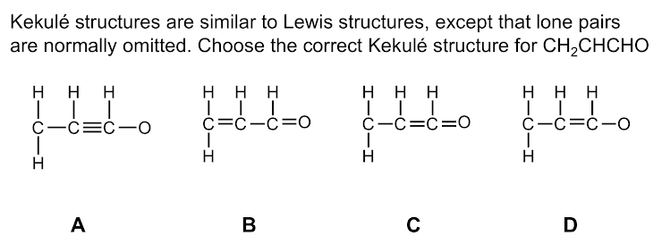 Solved Kekulé structures are similar to Lewis structures, | Chegg.com