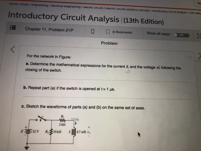 Solved Se home / study/engineering /electrical engineering / | Chegg.com