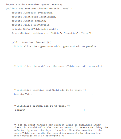 Solved For this Java question, i just need the | Chegg.com