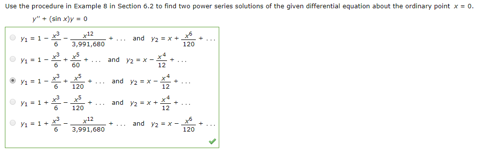 Solved Use the procedure in Example 8 in Section 6.2 to find | Chegg.com