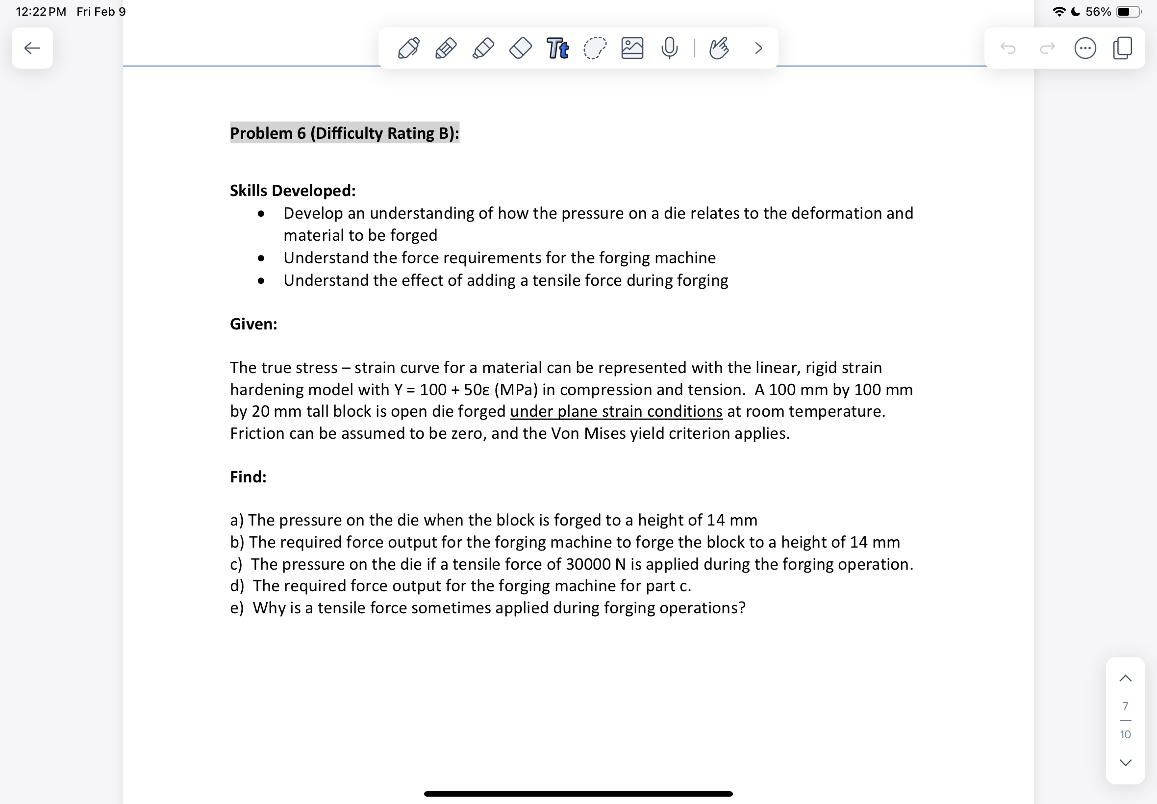 Solved Problem 6 (Difficulty Rating B):Skills | Chegg.com