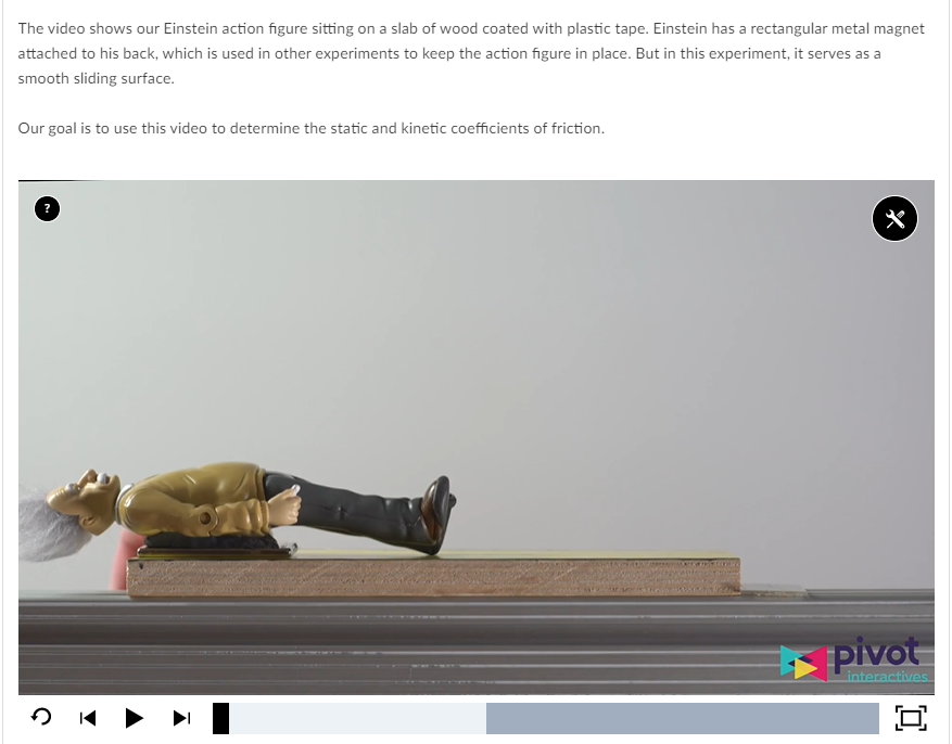 The video shows our Einstein action figure sitting on | Chegg.com