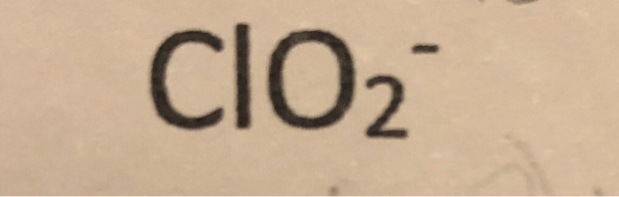 Clo2 Molecular Geometry