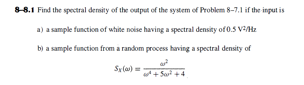 Solved Probabilistic Methods of Signal and System | Chegg.com