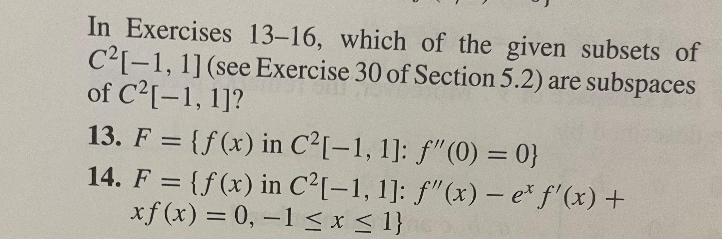 Solved In Exercises 13-16, which of the given subsets of | Chegg.com