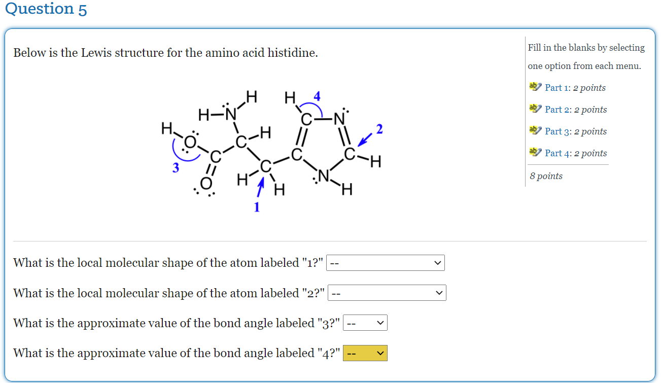 Solved 5a) linear, bent or angular, trigonal planar, | Chegg.com