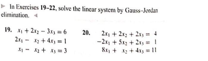 Solved In Exercises 23-26, solve thelinear system by | Chegg.com
