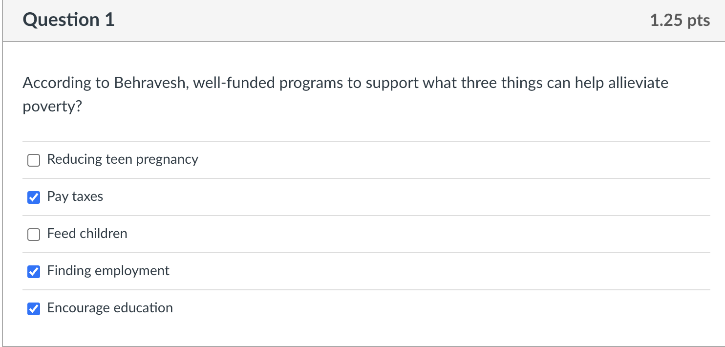 Solved According to Behravesh, well-funded programs to | Chegg.com