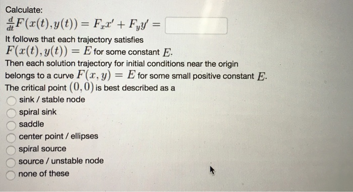 Solved (1 pt The nonlinear spring equation can be written as | Chegg.com