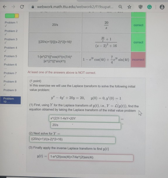 Solved → C webwork.math.ttu.edu/webwork2/f19supat... @ @ @ | Chegg.com