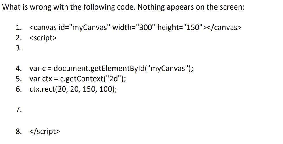 Solved What is wrong with the following code. Nothing | Chegg.com