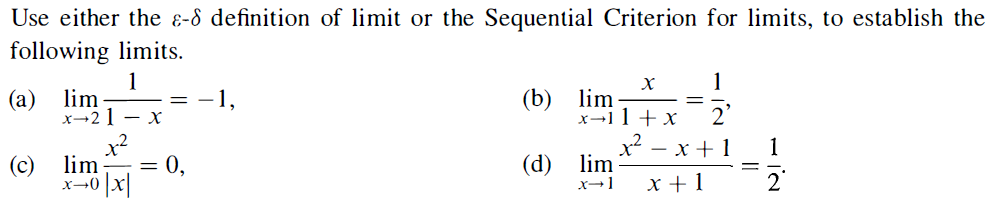 Solved Use either the ε−δ definition of limit or the | Chegg.com