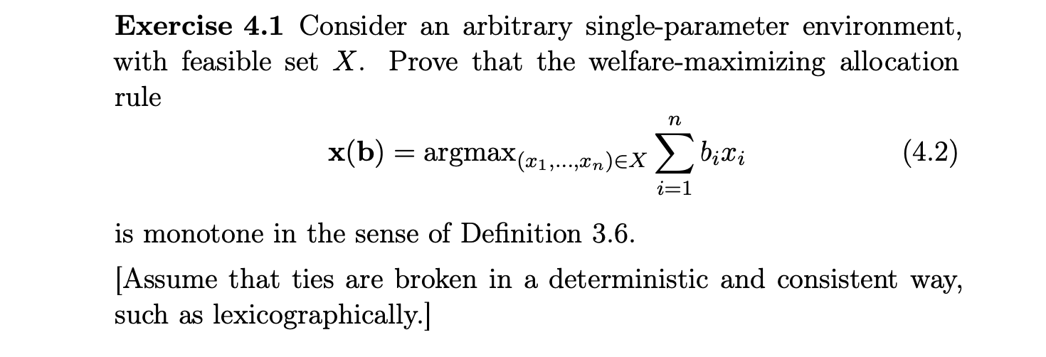 Exercise 4.1 Consider an arbitrary single-parameter | Chegg.com