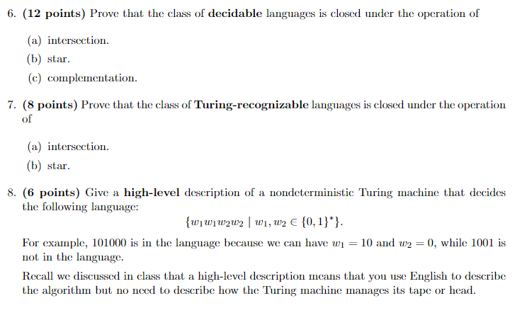 Solved (8 ﻿points) ﻿Prove that the class of | Chegg.com
