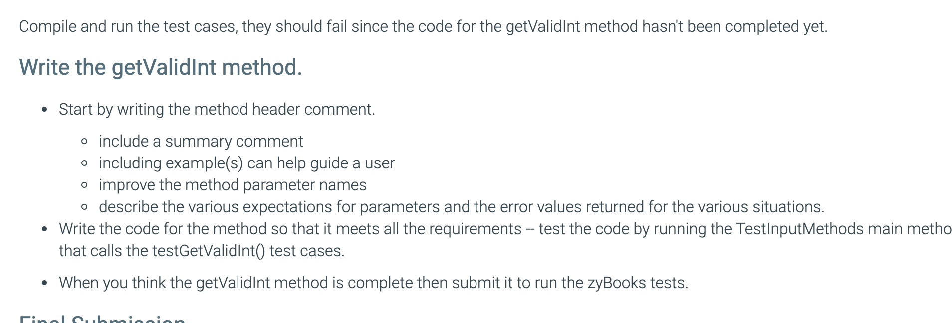 Solved 10.6 **zyLab: Input Methods (Required & Human Graded) | Chegg.com