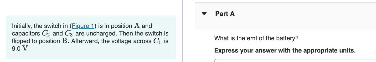Solved Initially, the switch in (Figure 1) is in position A | Chegg.com