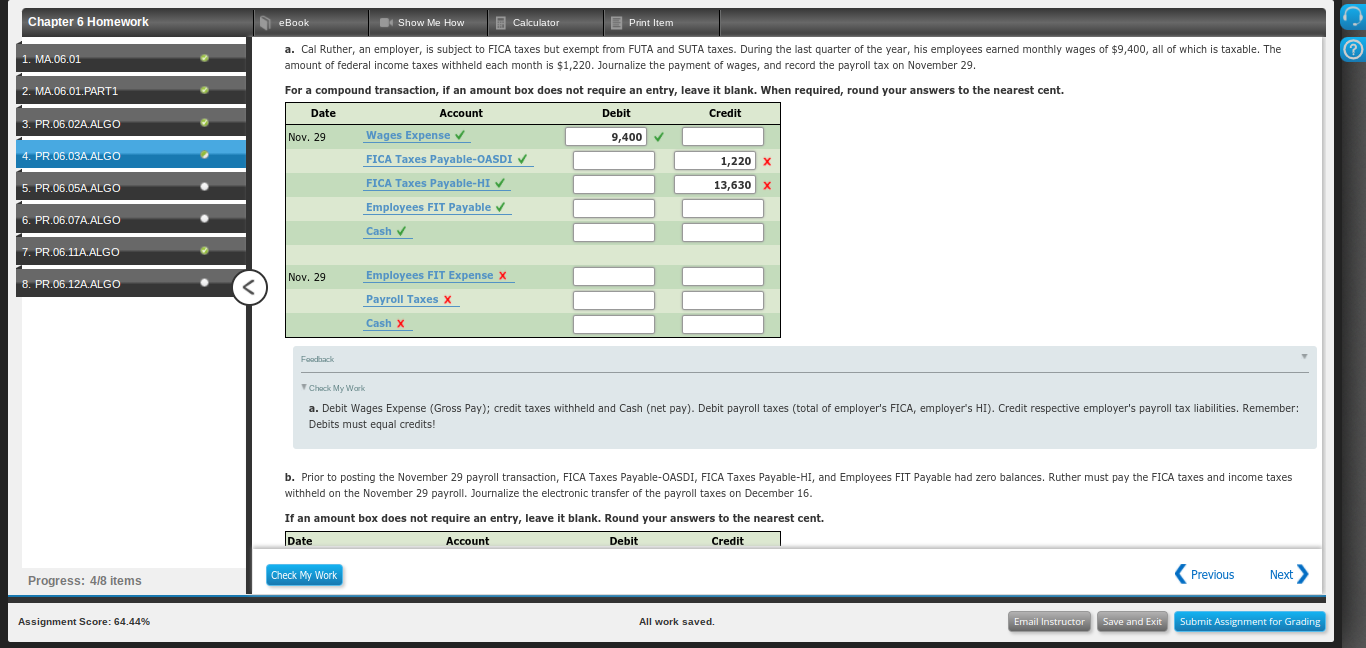 Solved Chapter 6 Homework 1. MA.06.01 2. MA.06.01.PART1 3. | Chegg.com