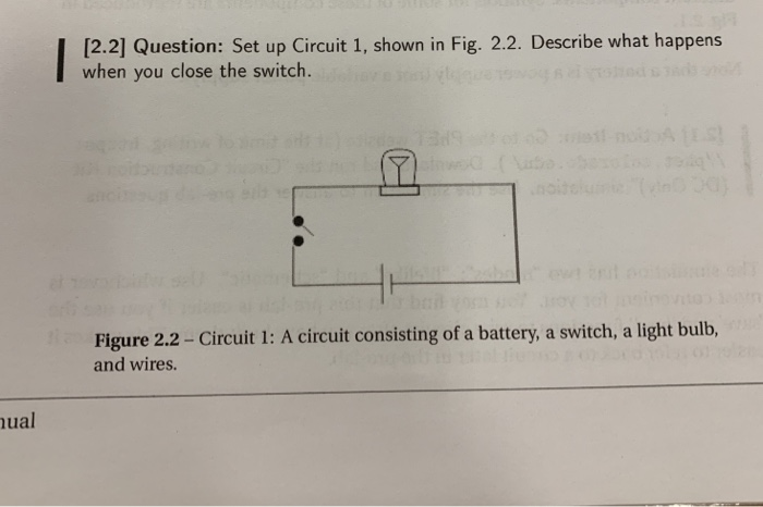 Solved [2.2] Question: Set up Circuit 1, shown in Fig. 2.2. | Chegg.com