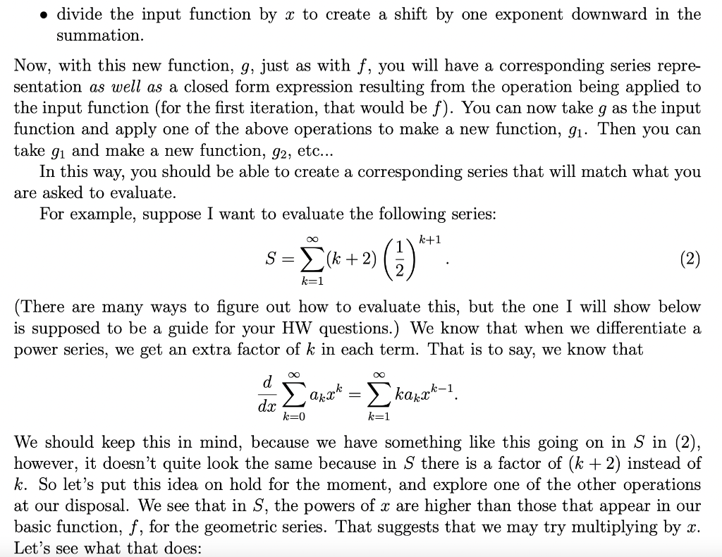 Solved Question 1.1. Find a closed form value for each of | Chegg.com