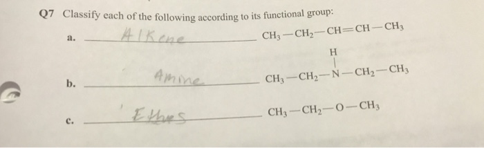 Solved Q7 Classify each of the following according to its | Chegg.com