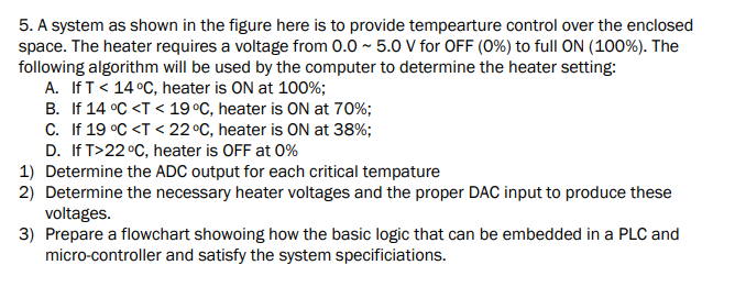 Solved 5. A system as shown in the figure here is to provide | Chegg.com