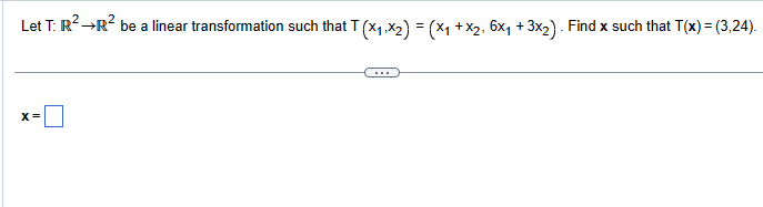 Solved Let T:R2→R2 ﻿be a linear transformation such that | Chegg.com