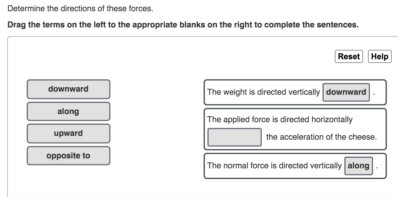 Solved Determine the directions of these forces. Drag the | Chegg.com