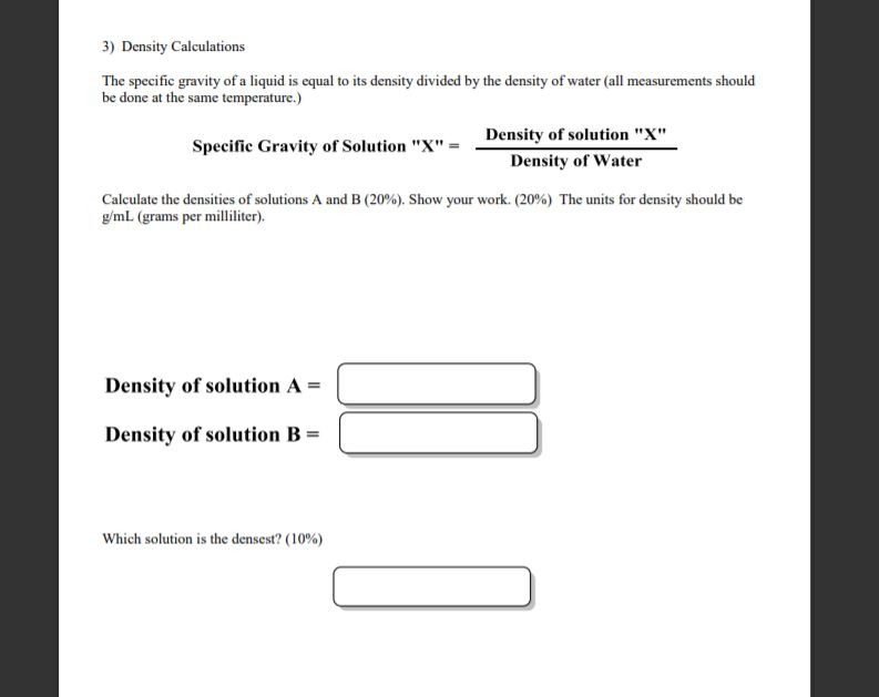 Solved 2 Learning How To Measure Specific Gravity You Will Chegg solved-2-learning-how-to-measure-specific-gravity-you-will-chegg