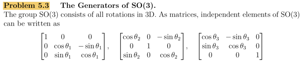 Solved Problem 5.3 The Generators of SO(3) The group SO(3) | Chegg.com