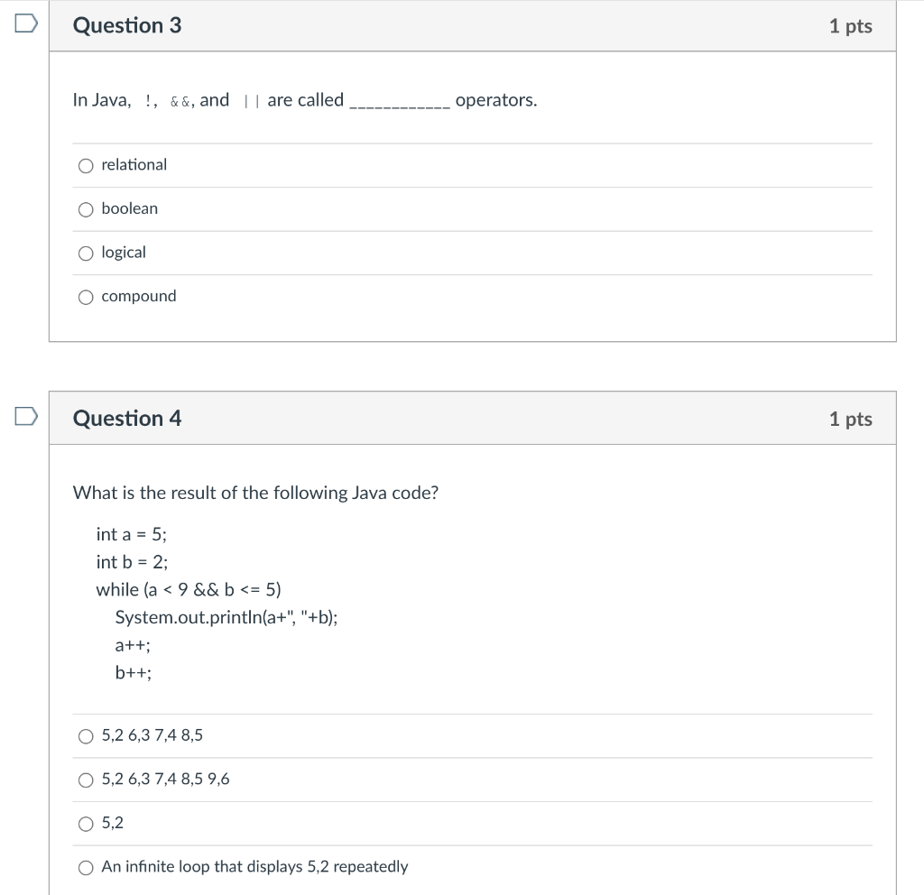 Solved When a Java program is compiled, a file is created | Chegg.com