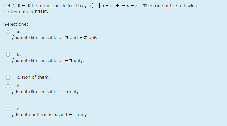 Solved Let f:R→R ﻿be a function defined by | Chegg.com