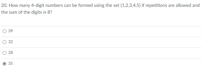 Solved 20. How many 4-digit numbers can be formed using the | Chegg.com