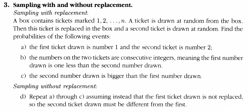 Solved 3. Sampling with and without replacement. Sampling | Chegg.com