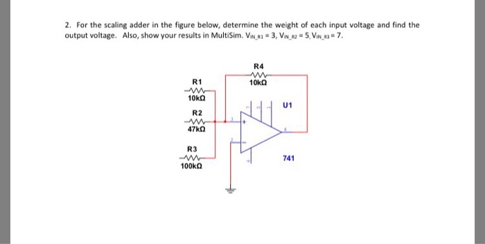 Solved For the scaling adder in the figure below, determine | Chegg.com