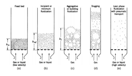 Solved Foed bed Slugging Incipient or minimum fluidization | Chegg.com