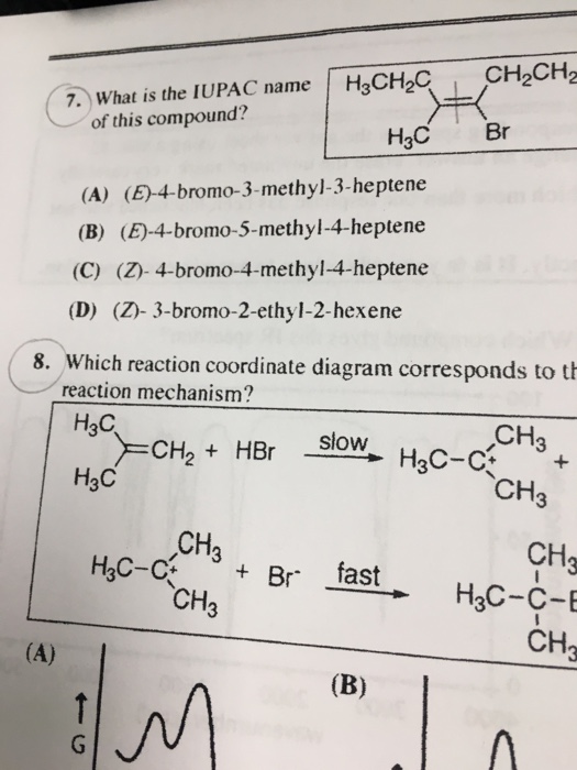 Solved 7. What is the IUPAC name H3CH2C CH2CH2 of this | Chegg.com