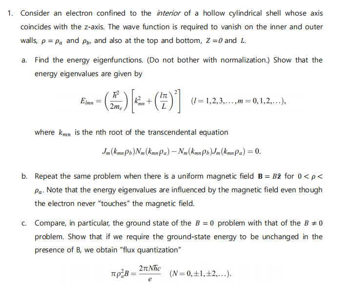 Solved Consider an electron confined to the interior of a | Chegg.com