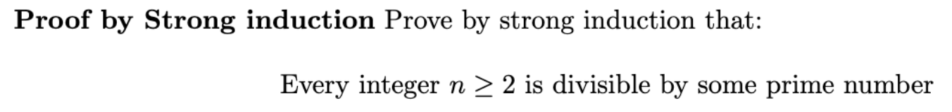 Solved Proof by Strong induction Prove by strong induction | Chegg.com