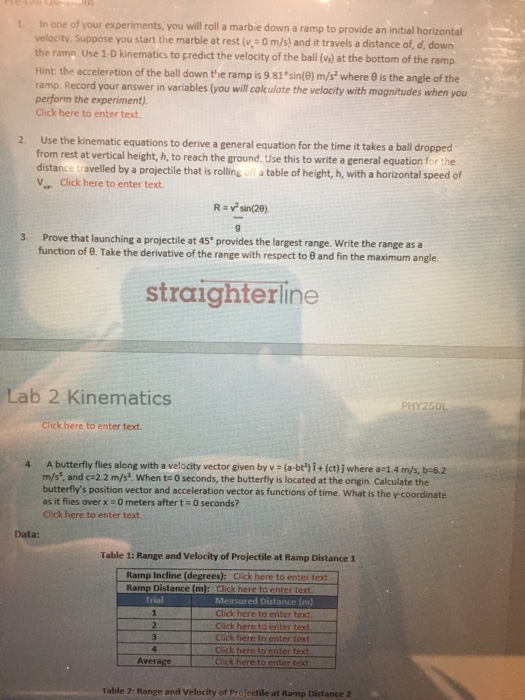 Solved 1 In one of your experiments, you will roll a marbie | Chegg.com