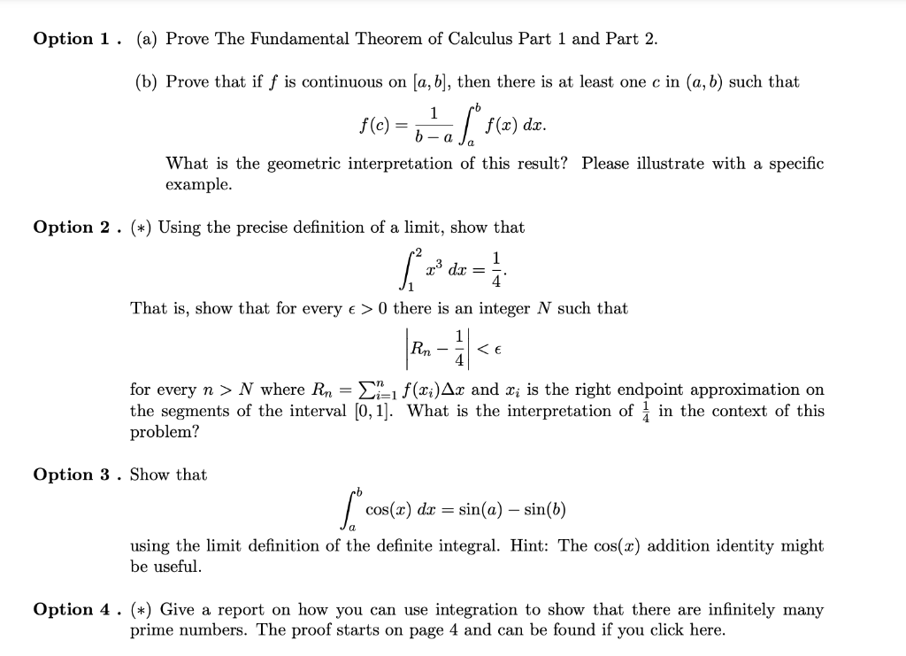 Fundamental Theorem Of Calculus Proof