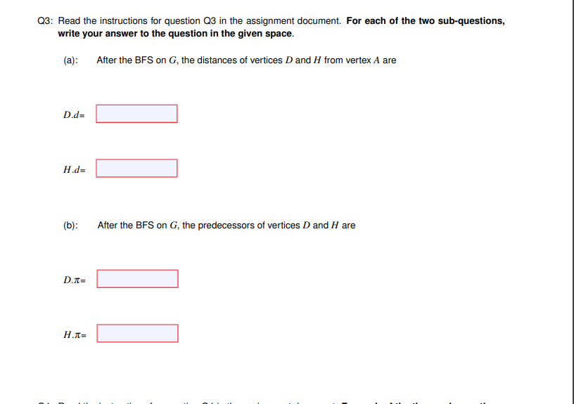 Solved Q3 (8 points) An undirected graph G is shown in | Chegg.com