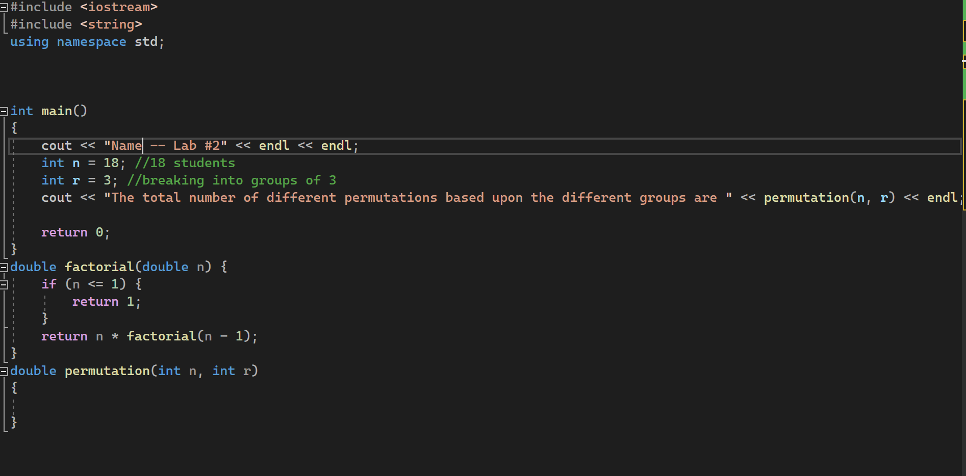 Solved The number of permutations of a set of n items taken | Chegg.com