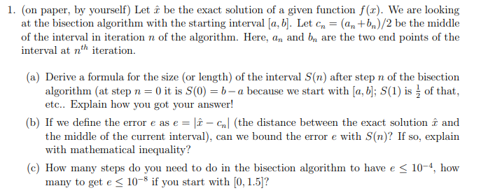 This is for an advanced Math/ MatLab class. The | Chegg.com