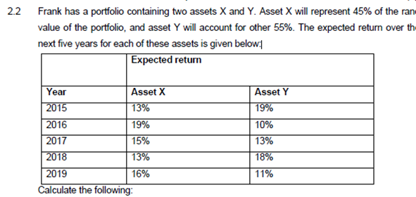 Solved calculate The standard deviation of the expected | Chegg.com
