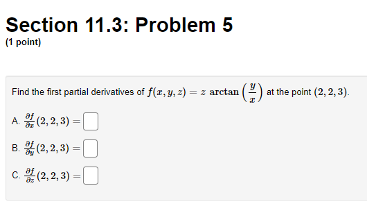 Solved Find the first partial derivatives of | Chegg.com
