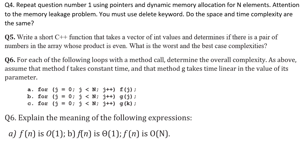 Solved Q4. Repeat question number 1 using pointers and | Chegg.com