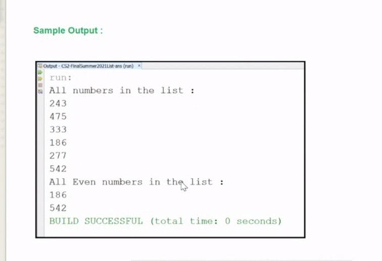Solved java// Write a full program to create this following | Chegg.com