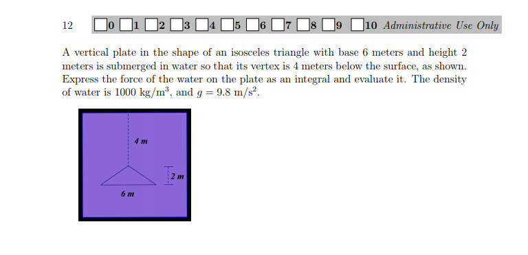 Solved 15678910 Administrative Use Only A vertical plate in | Chegg.com